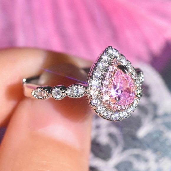 Jewelry | 925 Silver Crystal Ring | Poshmark